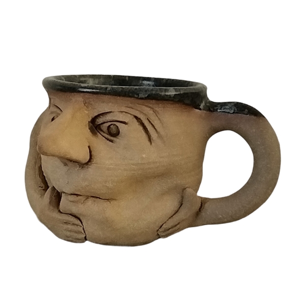 Peter Petrie | Dining | 3d Handcrafted Clay Face Pottery Mug | Poshmark